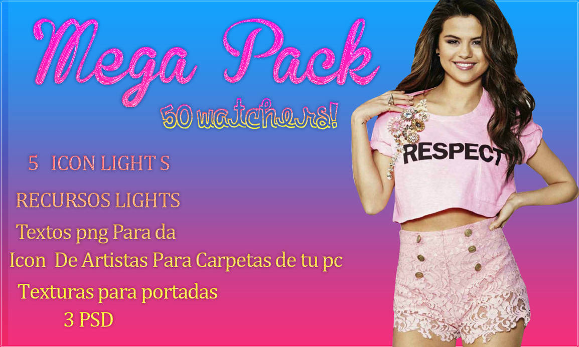 Mega Pack 50 Watchers Muchas Gracias! by MaryEditionsAndTutor on DeviantArt
