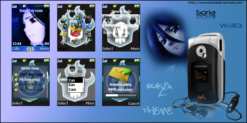 Rukia theme W300i by Soria1 on DeviantArt