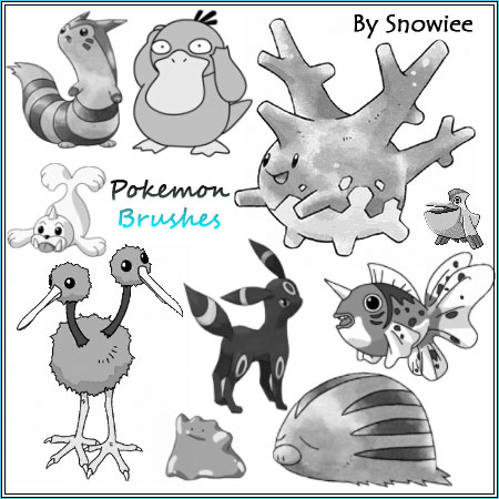 Pokemon Brushes by Snowiee on DeviantArt