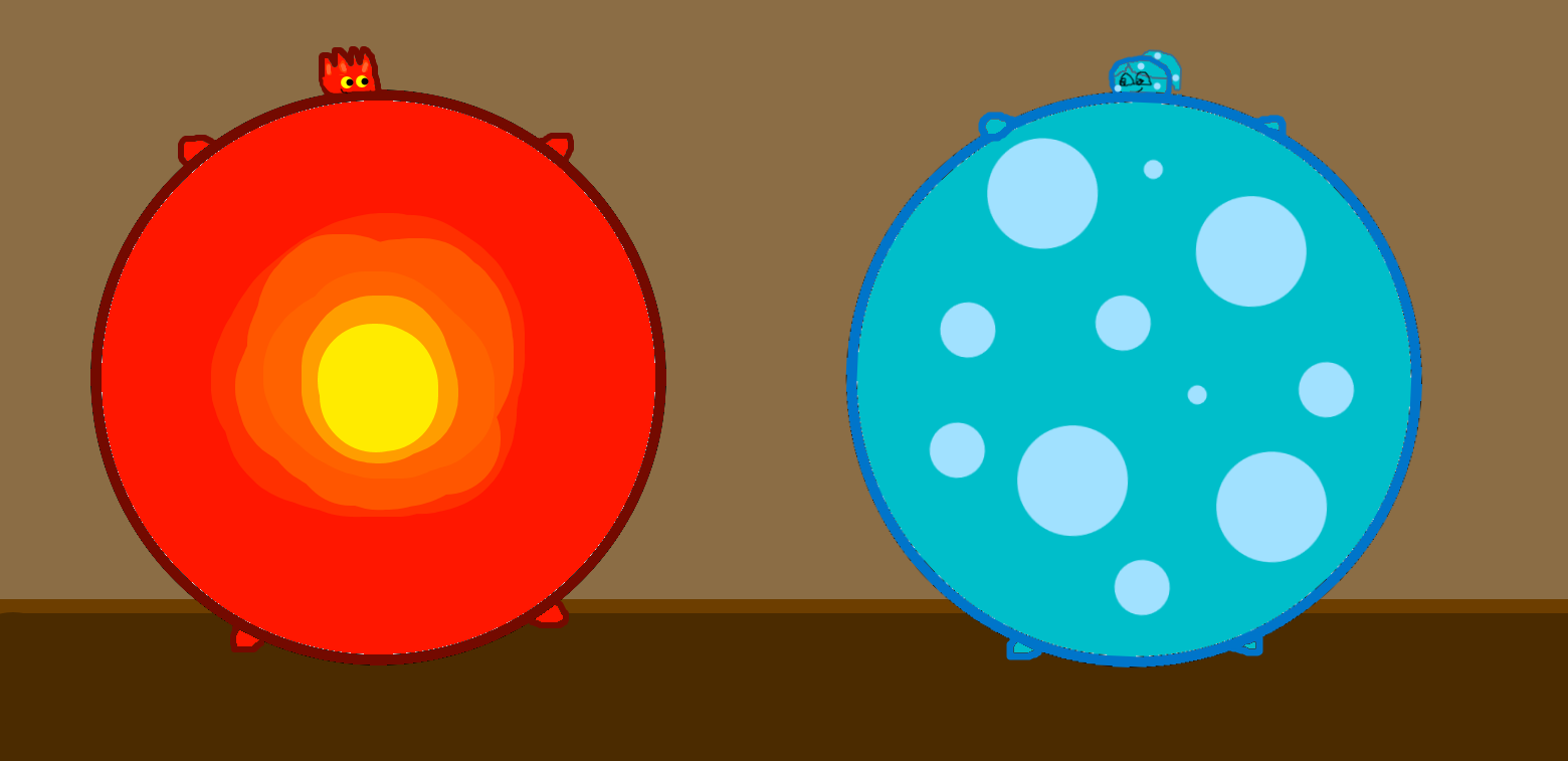Inflated Fire Boy and Water Girl by Alex-GamerBro on DeviantArt