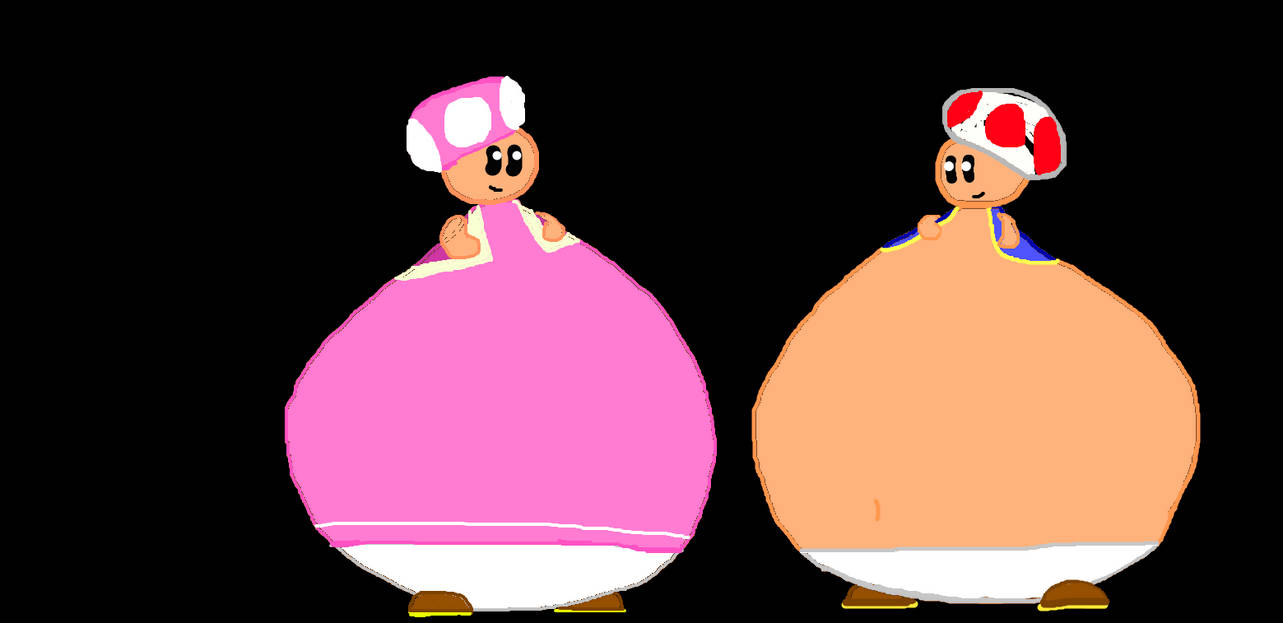 Inflated/Bloated Toad and Toadette by Alex-GamerBro on DeviantArt