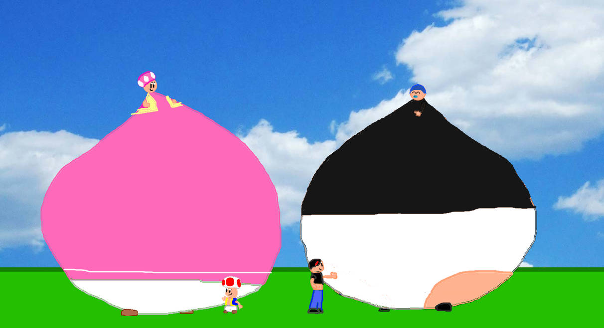 Inflated/Bloated Toadette and Cam by Alex-GamerBro on DeviantArt