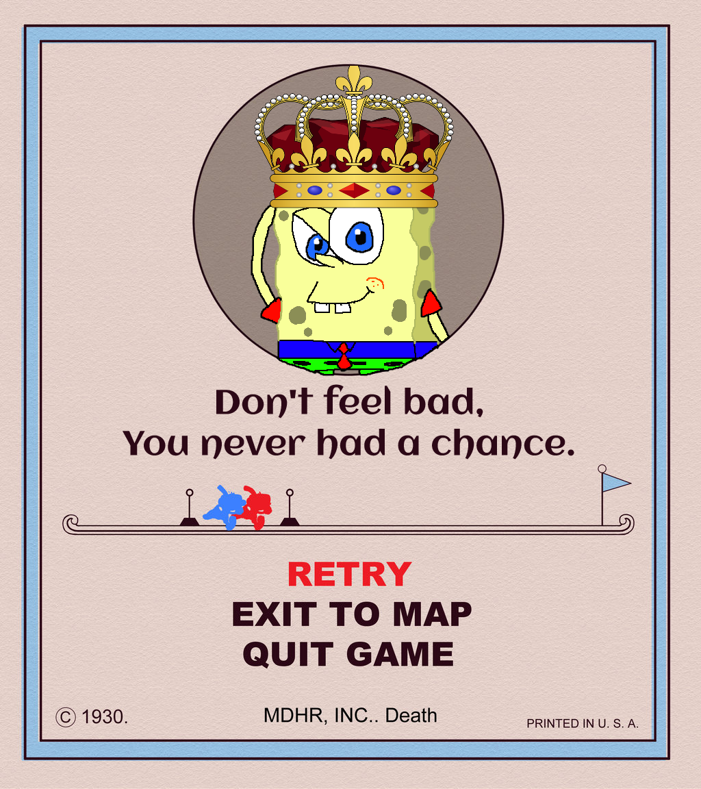 Spongecat1's CupHead Game Over Card by Alex-GamerBro on DeviantArt