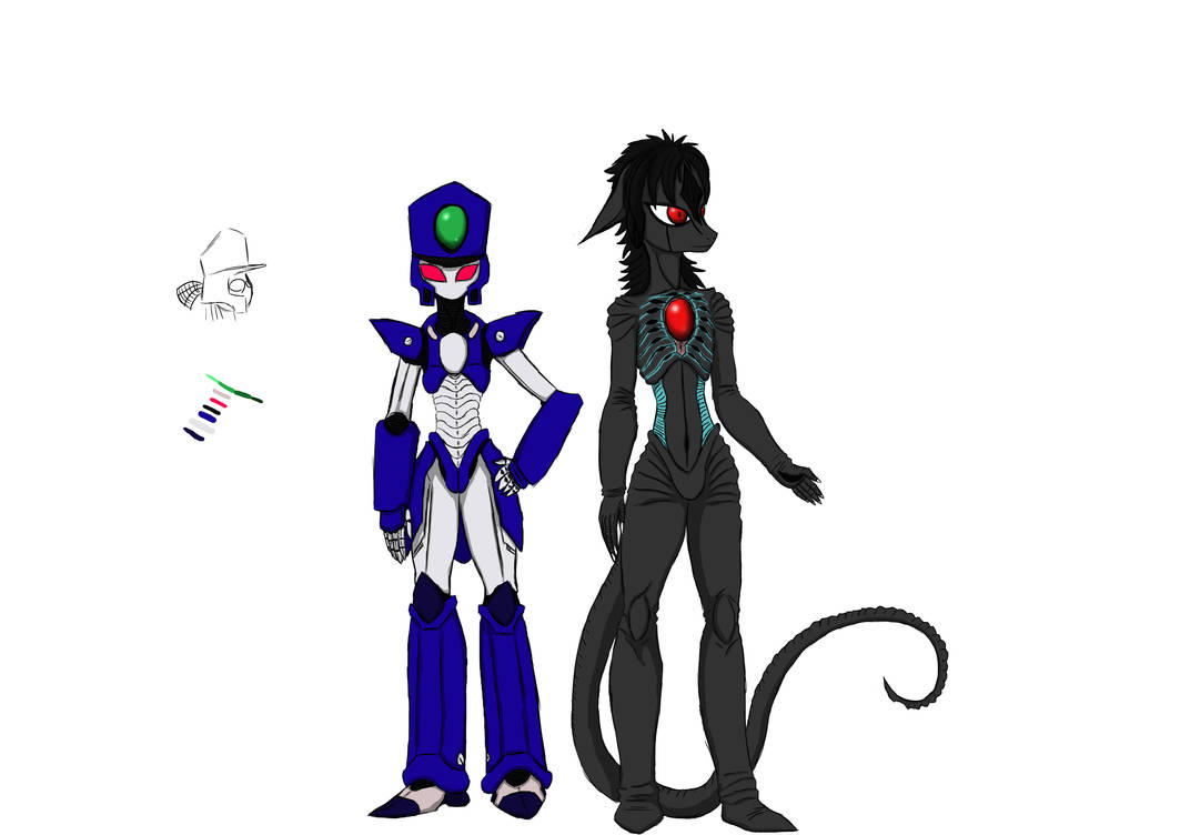 unnamed police robot girl( and Sombra for scale) by takirkeninvader on ...