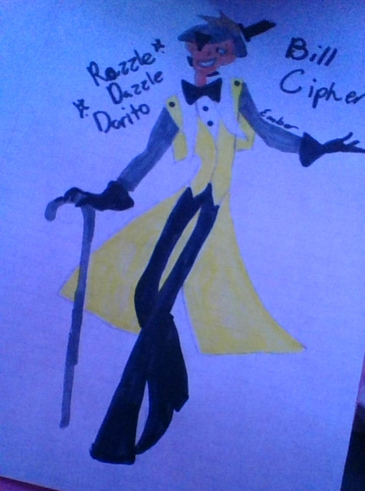 Bill Cipher as Human by EmbyBoBemby on DeviantArt