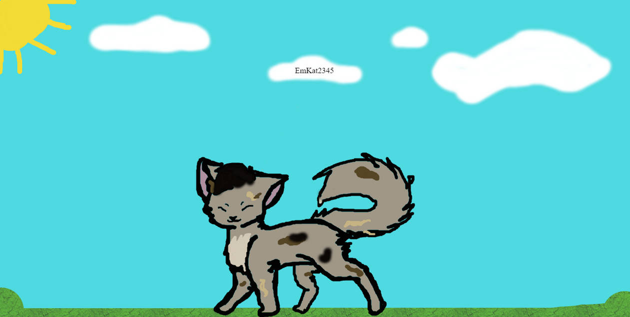 First Drawing! Spotted Cat. by EmKat2345 on DeviantArt