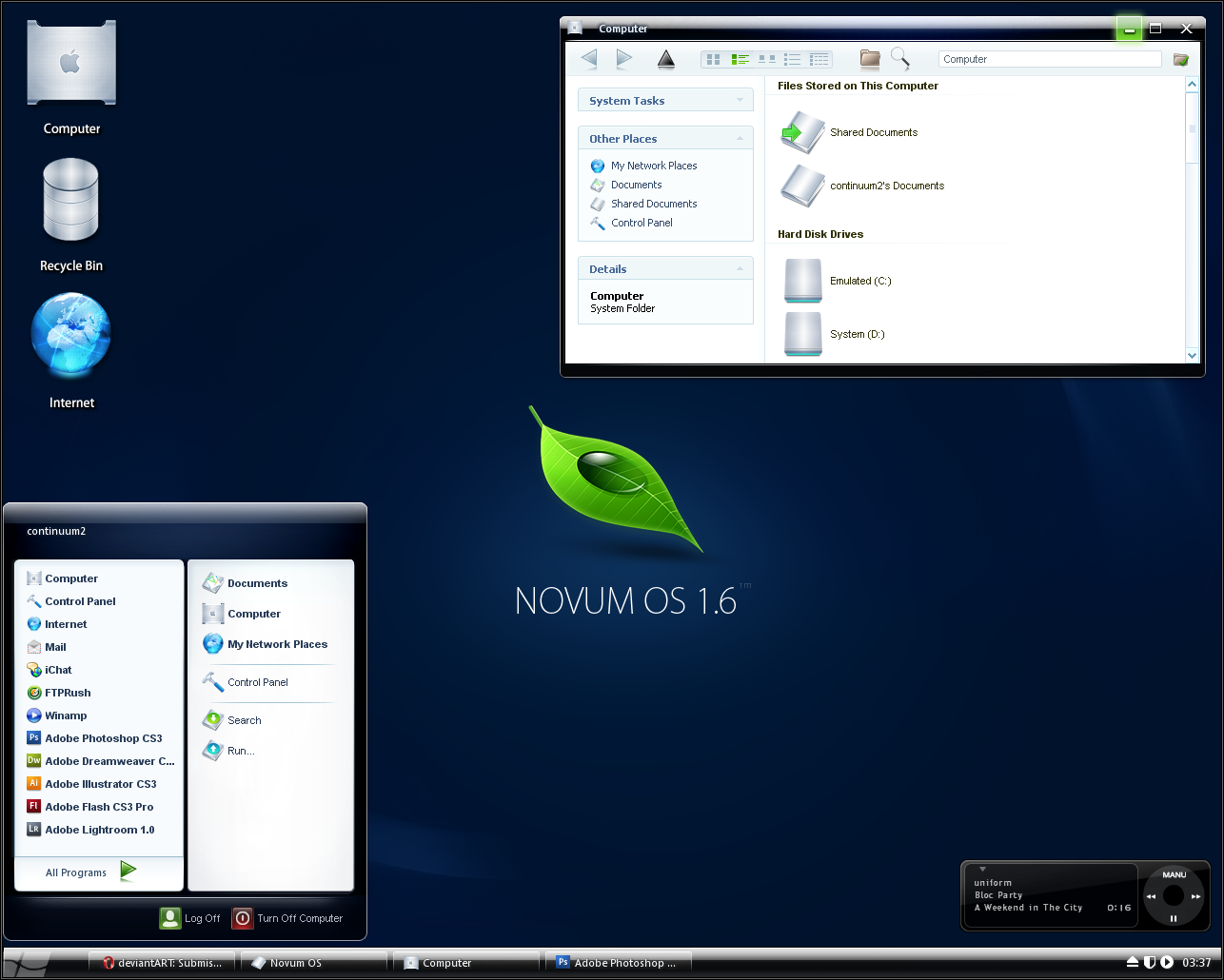 NOVUM OS 1.6 by code2 on DeviantArt