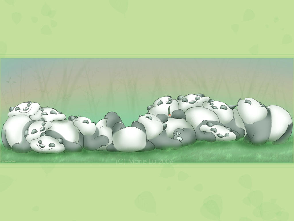 The Sleeping Panda Club by mree on DeviantArt