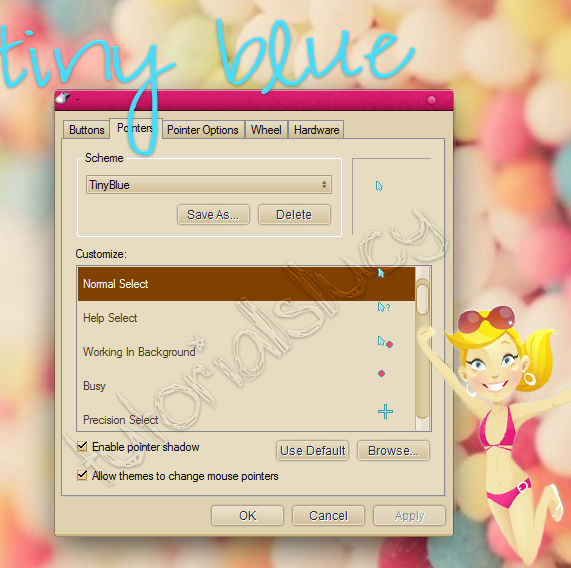 cursor Tiny blue by tutorialslucy on DeviantArt