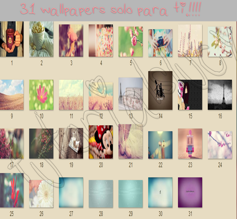 31 wallpapers solo para ti.!! by tutorialslucy on DeviantArt