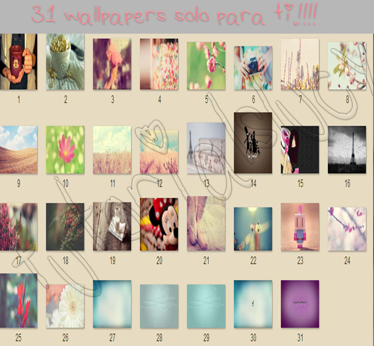 31 wallpapers solo para ti.!! by tutorialslucy on DeviantArt