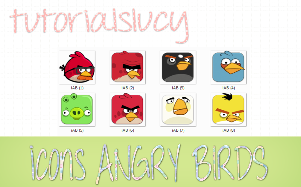 icons ANGRY BIRDS by tutorialslucy on DeviantArt