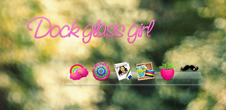 skin rainmeter Dock glass girl by tutorialslucy on DeviantArt
