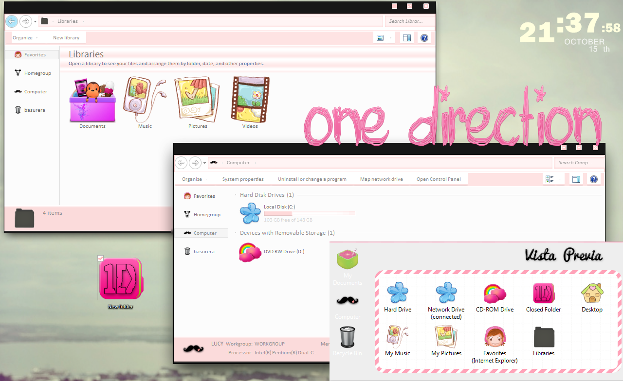 Theme iconpackager one direction by tutorialslucy on DeviantArt