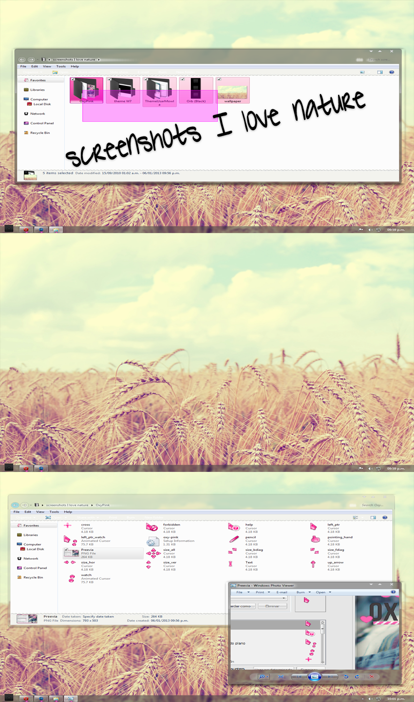 screenshots I love nature by tutorialslucy on DeviantArt