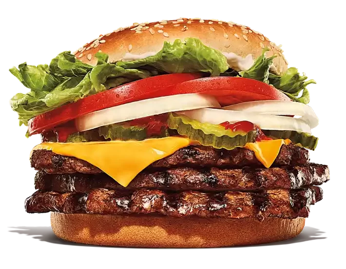 Burger King Triple Whopper with Cheese PNG 2024 by wcwjunkbox on DeviantArt
