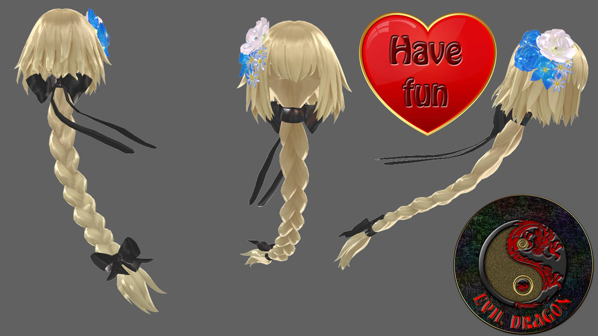 [MMD] Hair Female 3 DL by EVILDRAGON2546 on DeviantArt