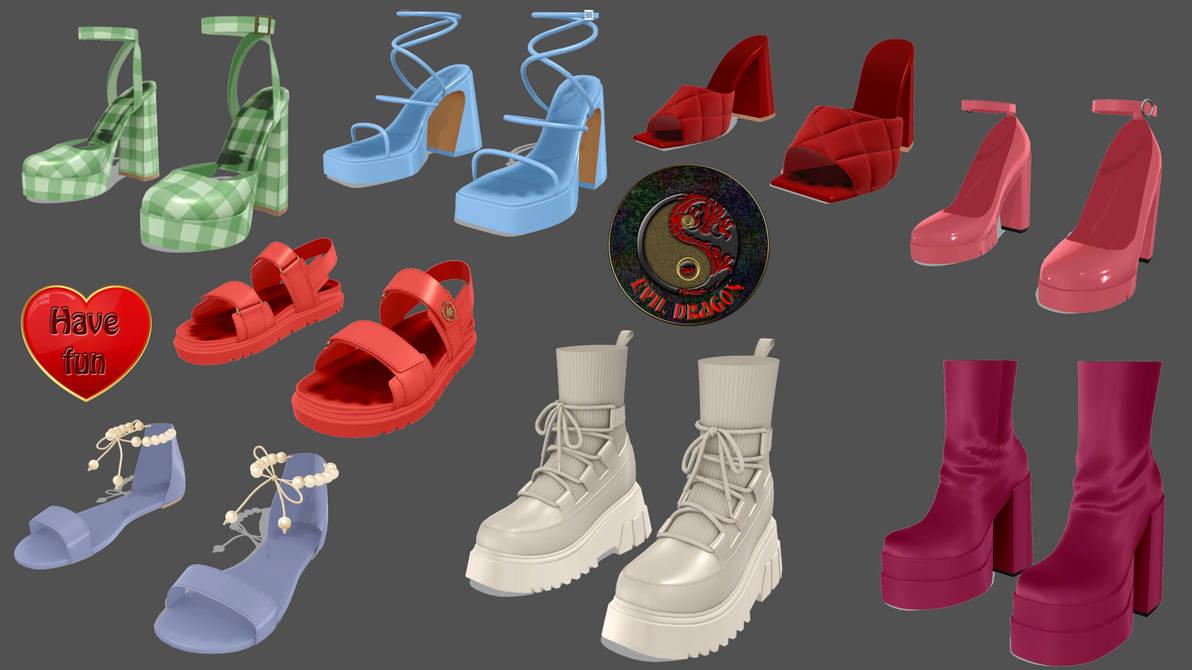 [MMD] Shoes 46 DL by EVILDRAGON2546 on DeviantArt