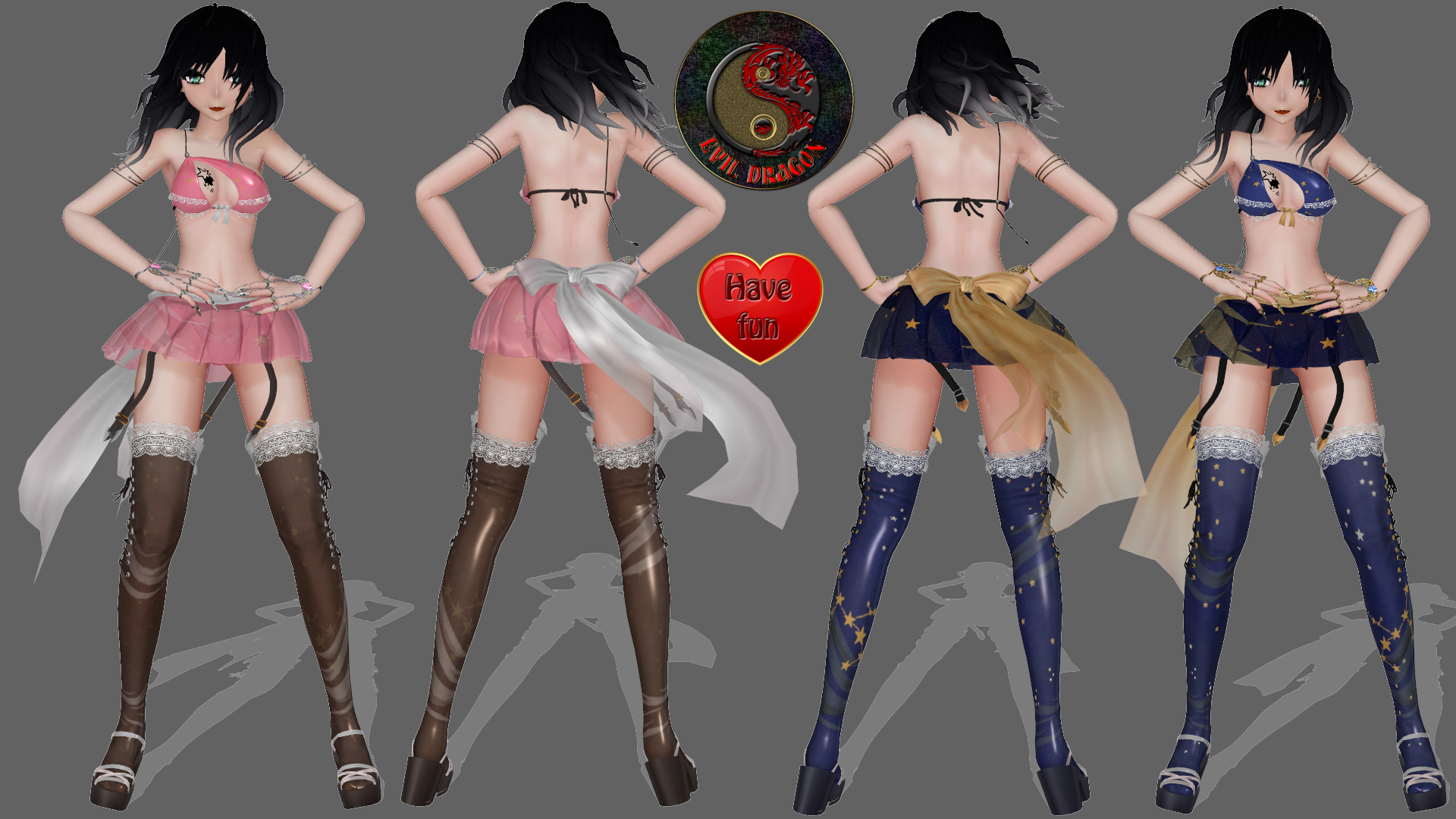 [MMD] Female Model 14 DL by EVILDRAGON2546 on DeviantArt