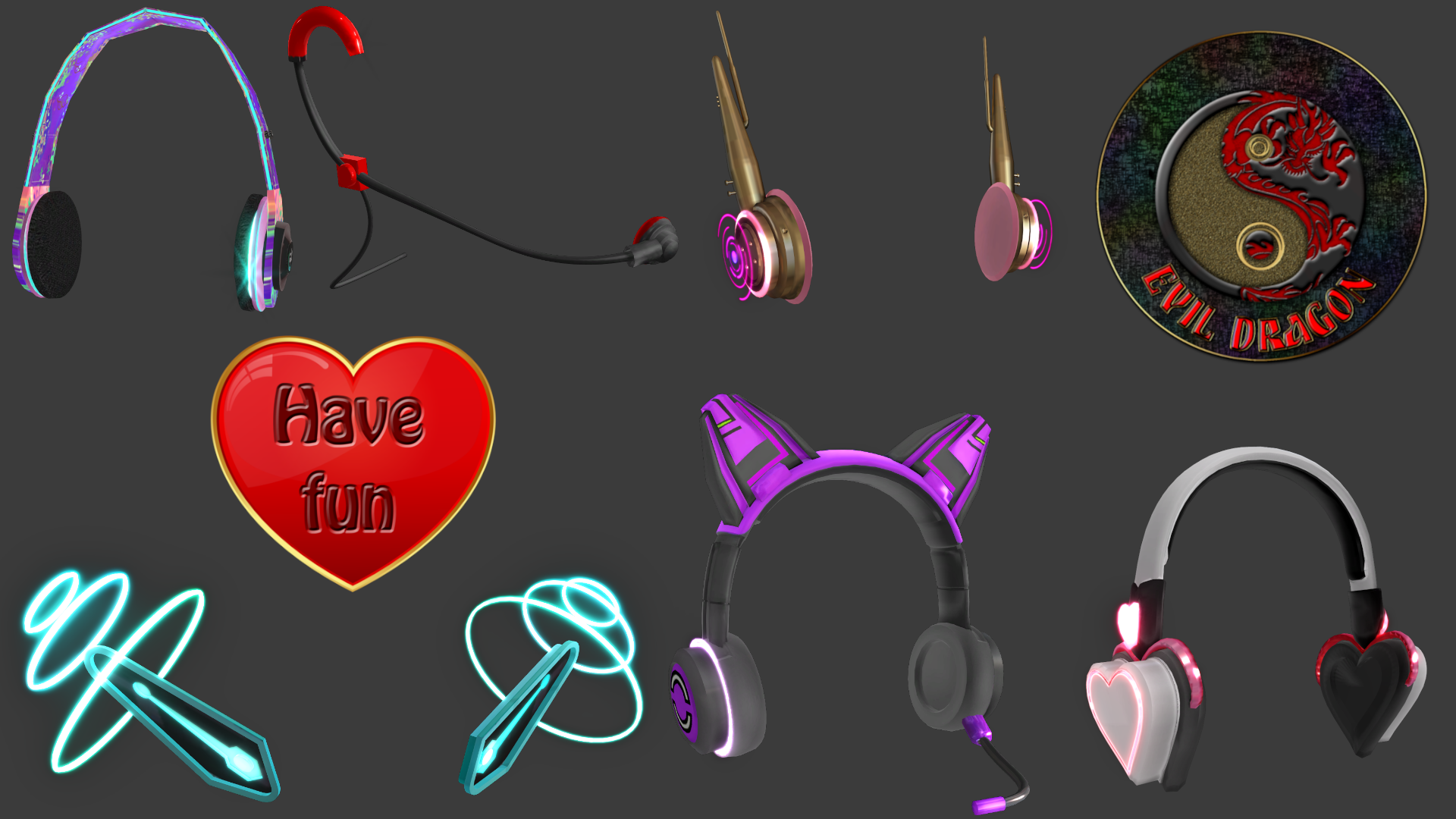[MMD] Headphones DL by EVILDRAGON2546 on DeviantArt