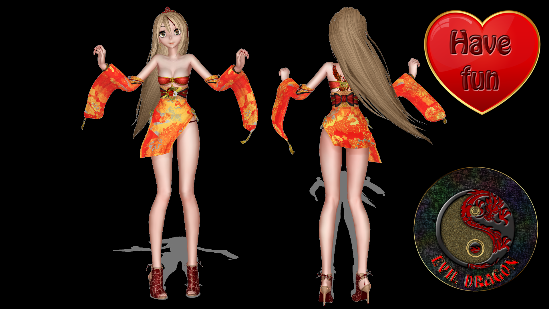 [MMD] Female Model 19 DL by EVILDRAGON2546 on DeviantArt