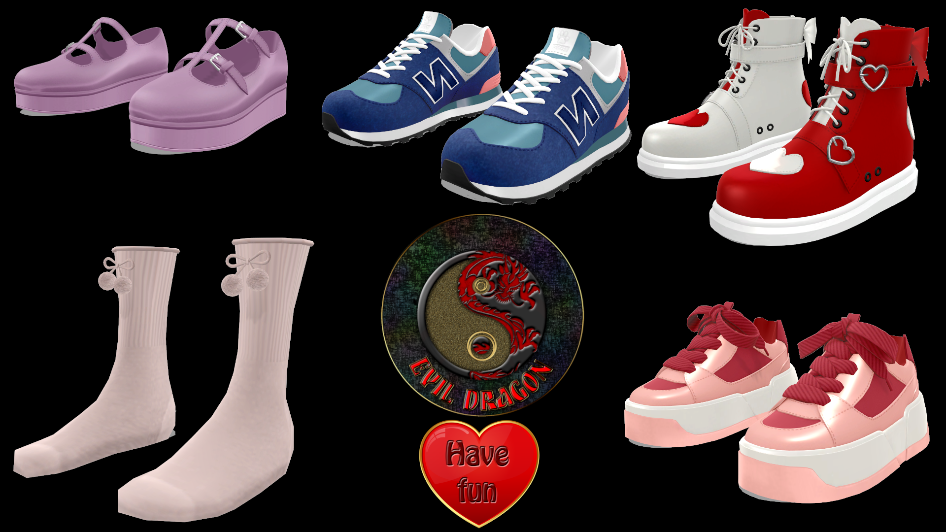 [MMD] Shoes 52 DL by EVILDRAGON2546 on DeviantArt