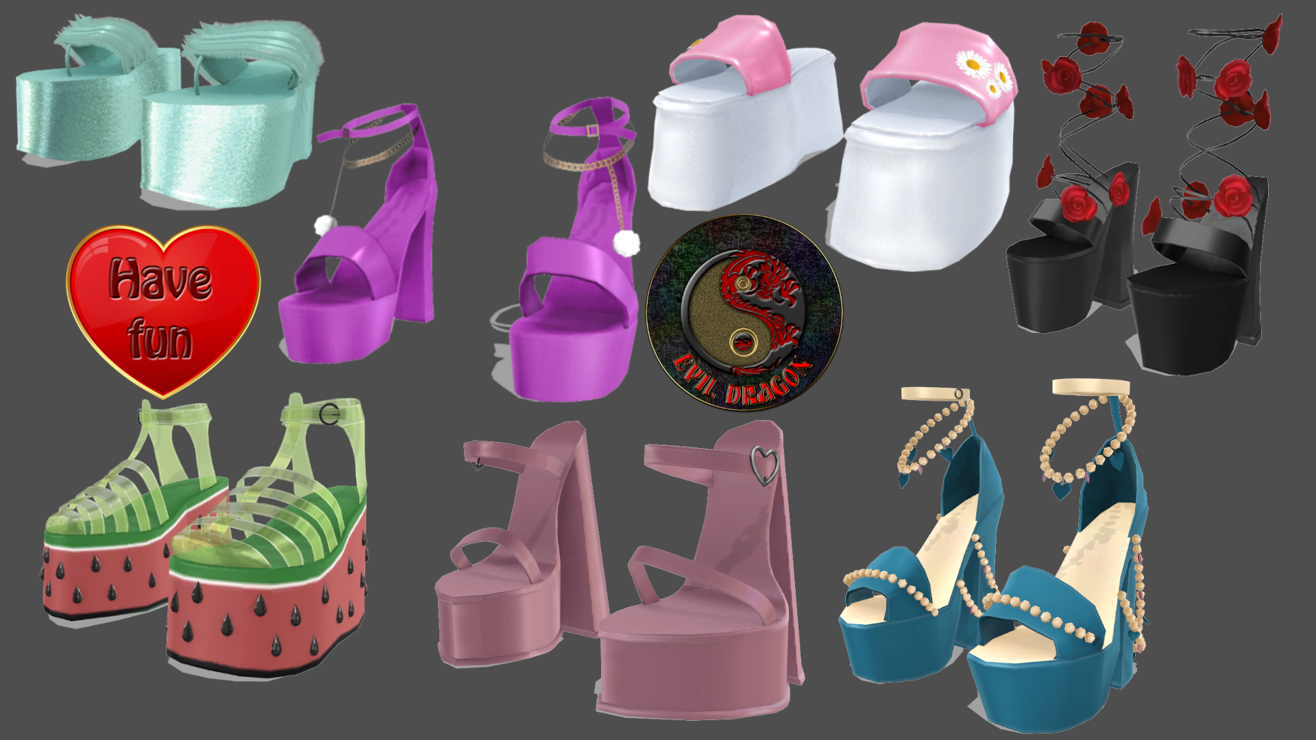 [MMD] Shoes 54 DL by EVILDRAGON2546 on DeviantArt
