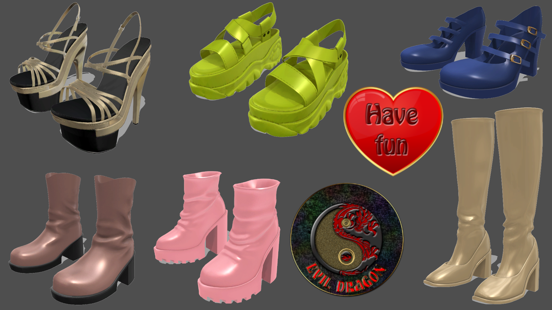 [MMD] Shoes 57 DL by EVILDRAGON2546 on DeviantArt