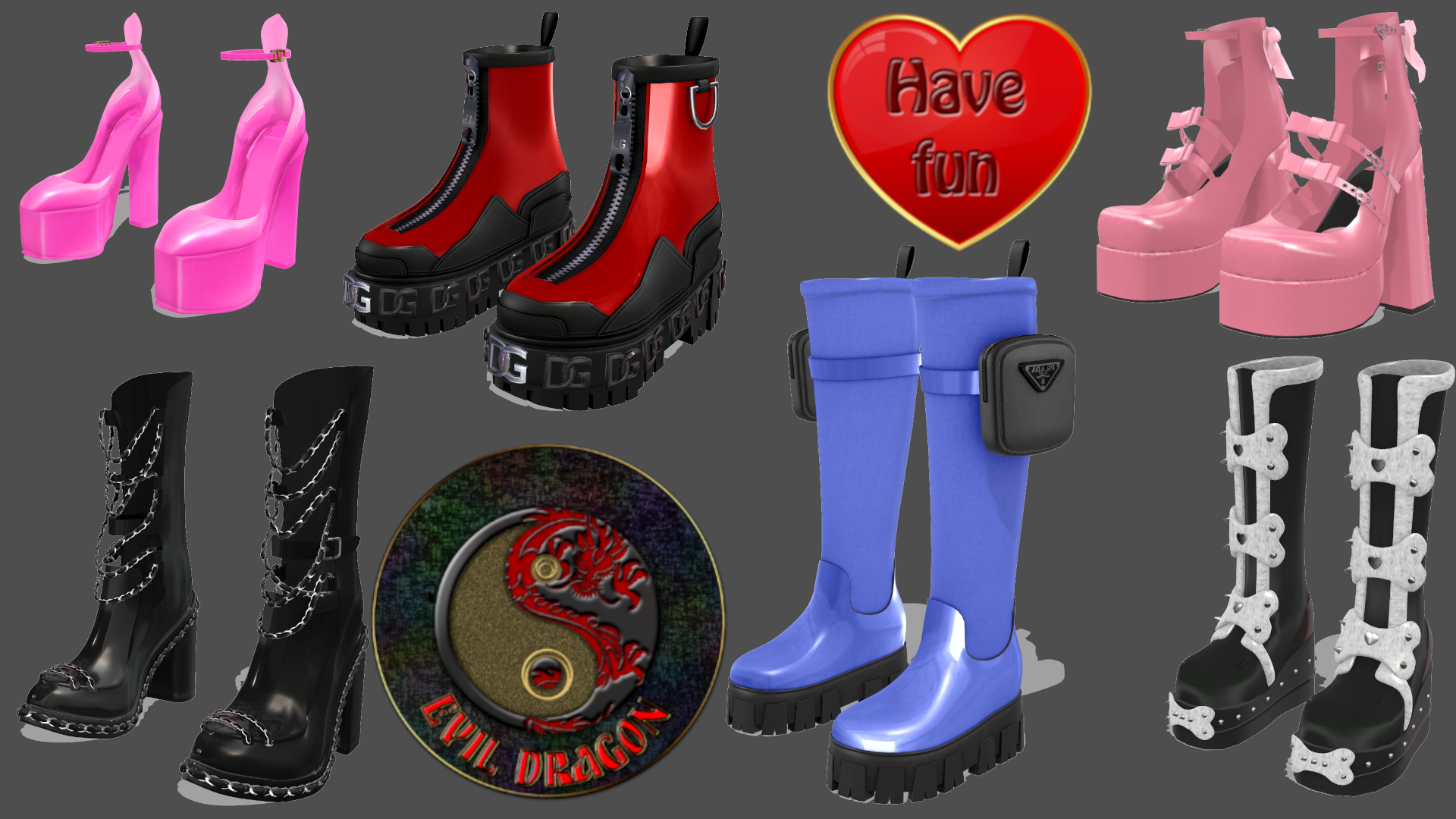[MMD] Shoes 58 DL by EVILDRAGON2546 on DeviantArt