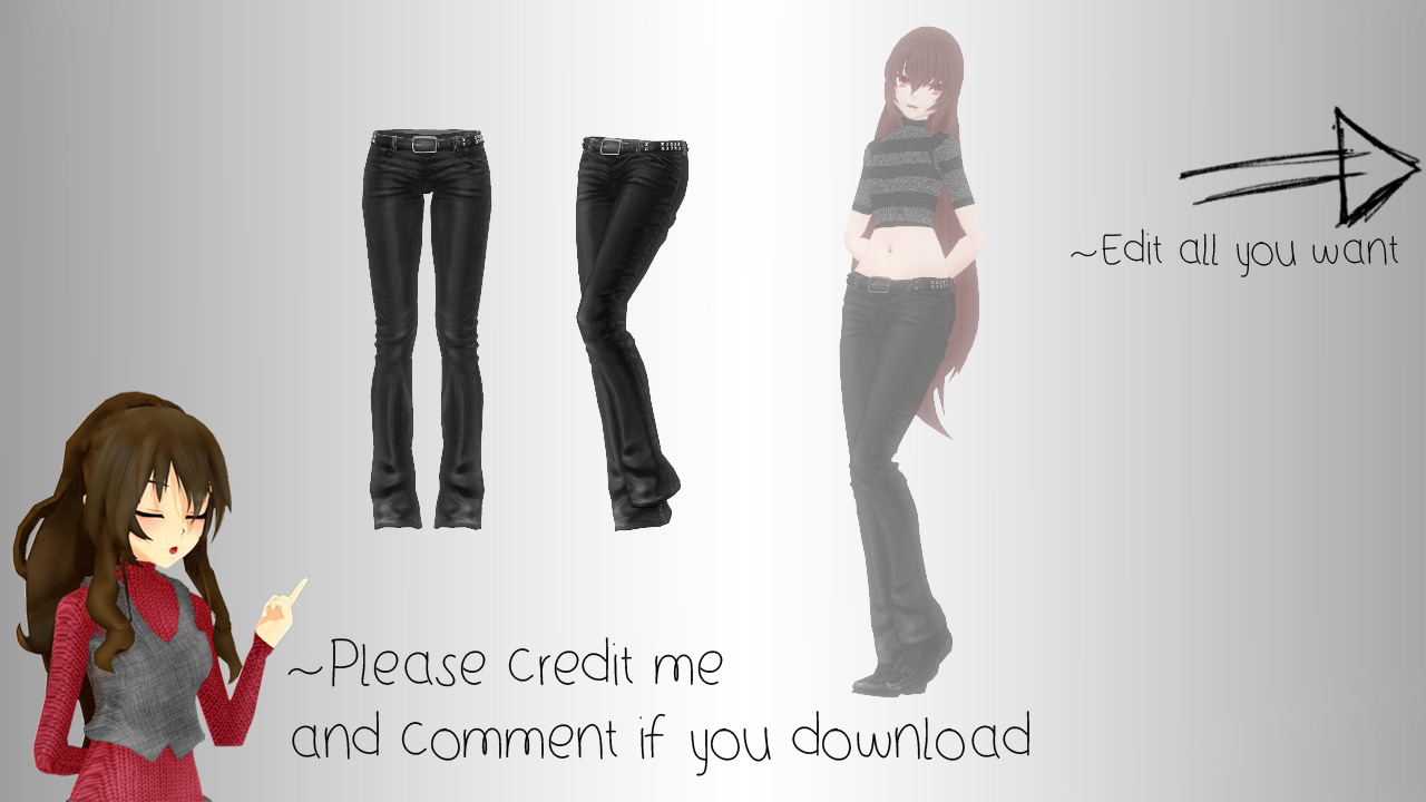 MMD Pants DL by ElviraMoa on DeviantArt