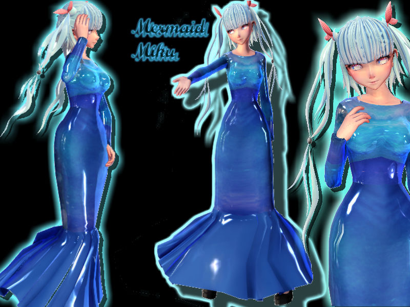 TDA Mermaid Miku by rociineko on DeviantArt