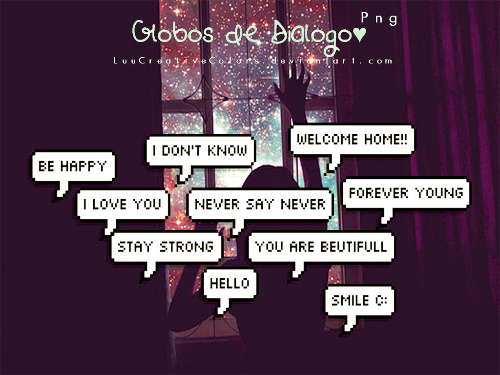 Globos de Dialogo by LuuCreativeColors on DeviantArt