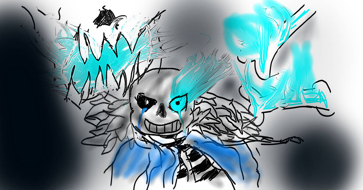 Sans real face in battle by BattleAgaistArt on DeviantArt