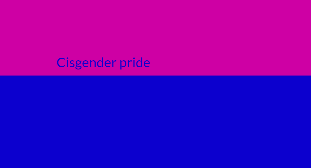 Cisgender pride by superfandomshipper on DeviantArt