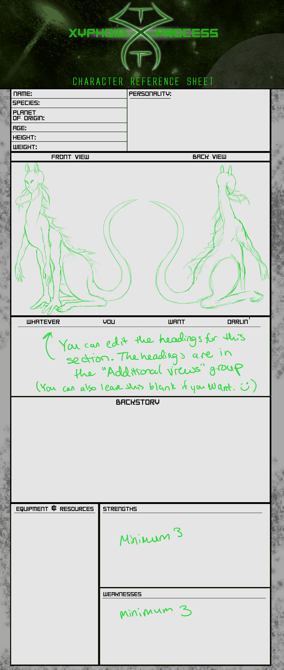 Character Reference Sheet Template By Bwarchtor On DeviantArt Character Reference Sheet Template By Bwarchtor On DeviantArt
