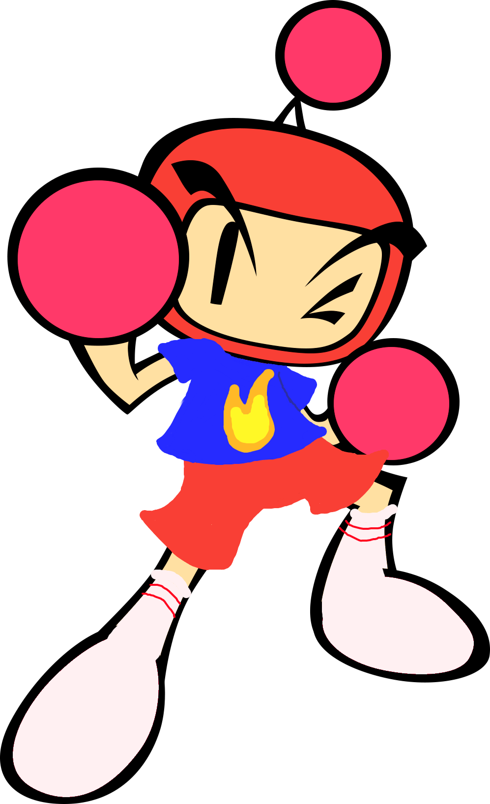 ''Red Bomberman pajamas!'' by RainbowStarbur on DeviantArt