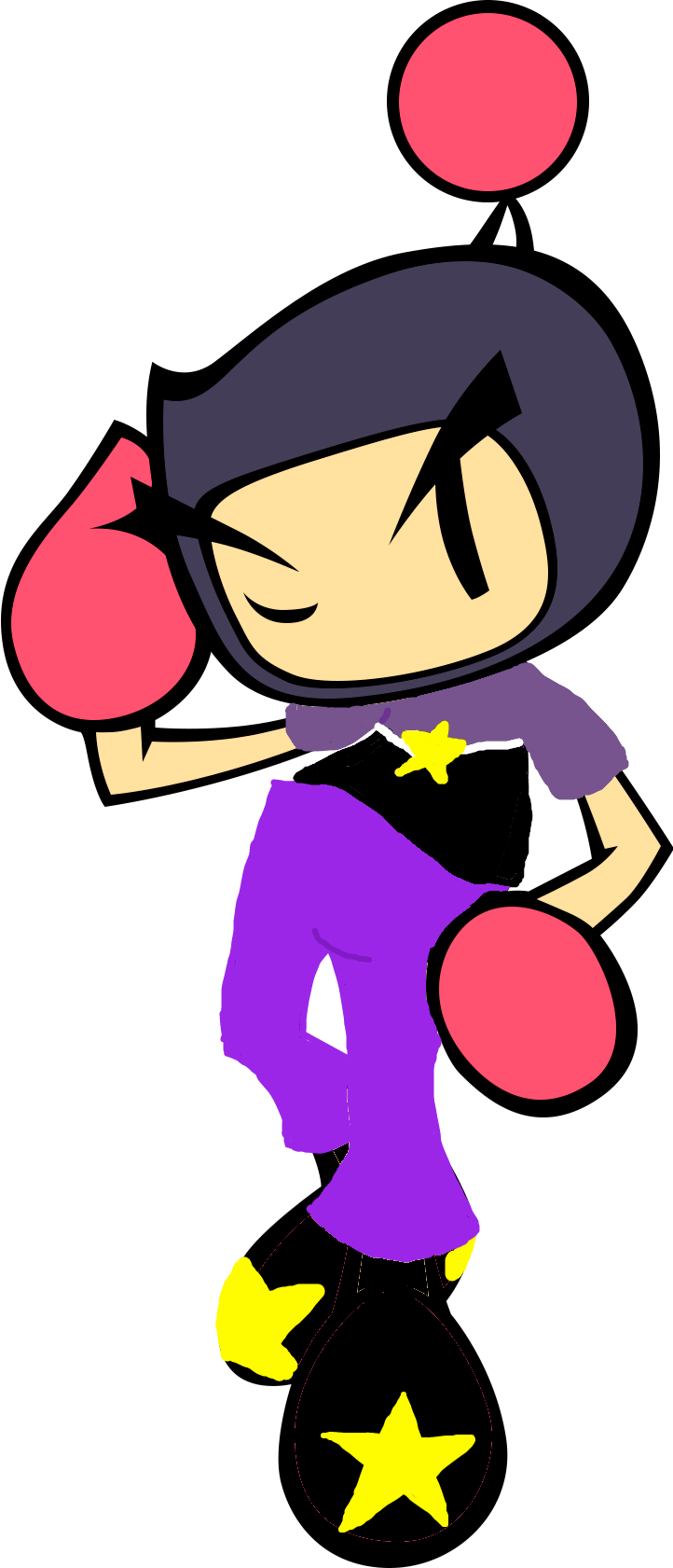 ''Black Bomberman pajamas!'' by RainbowStarbur on DeviantArt