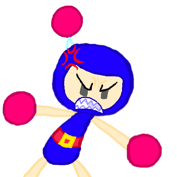 Angry Blue Bomberman by RainbowStarbur on DeviantArt