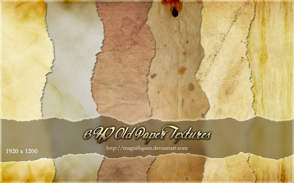6 HQ Old Paper Textures by MagnifiqueN on DeviantArt