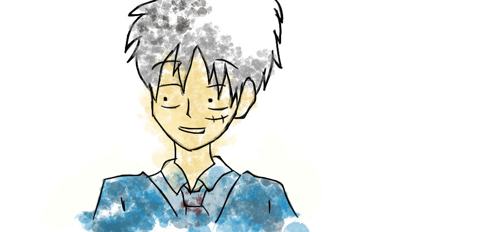 Luffy wearing uniform (Fan Made) by iChocolateSponge on DeviantArt