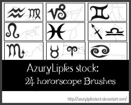 Horoscope brushes by AzurylipfesStock on DeviantArt