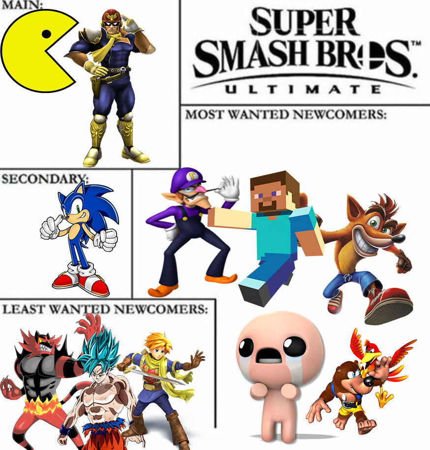 super smash bros ultimate list by tech-PUG1 on DeviantArt