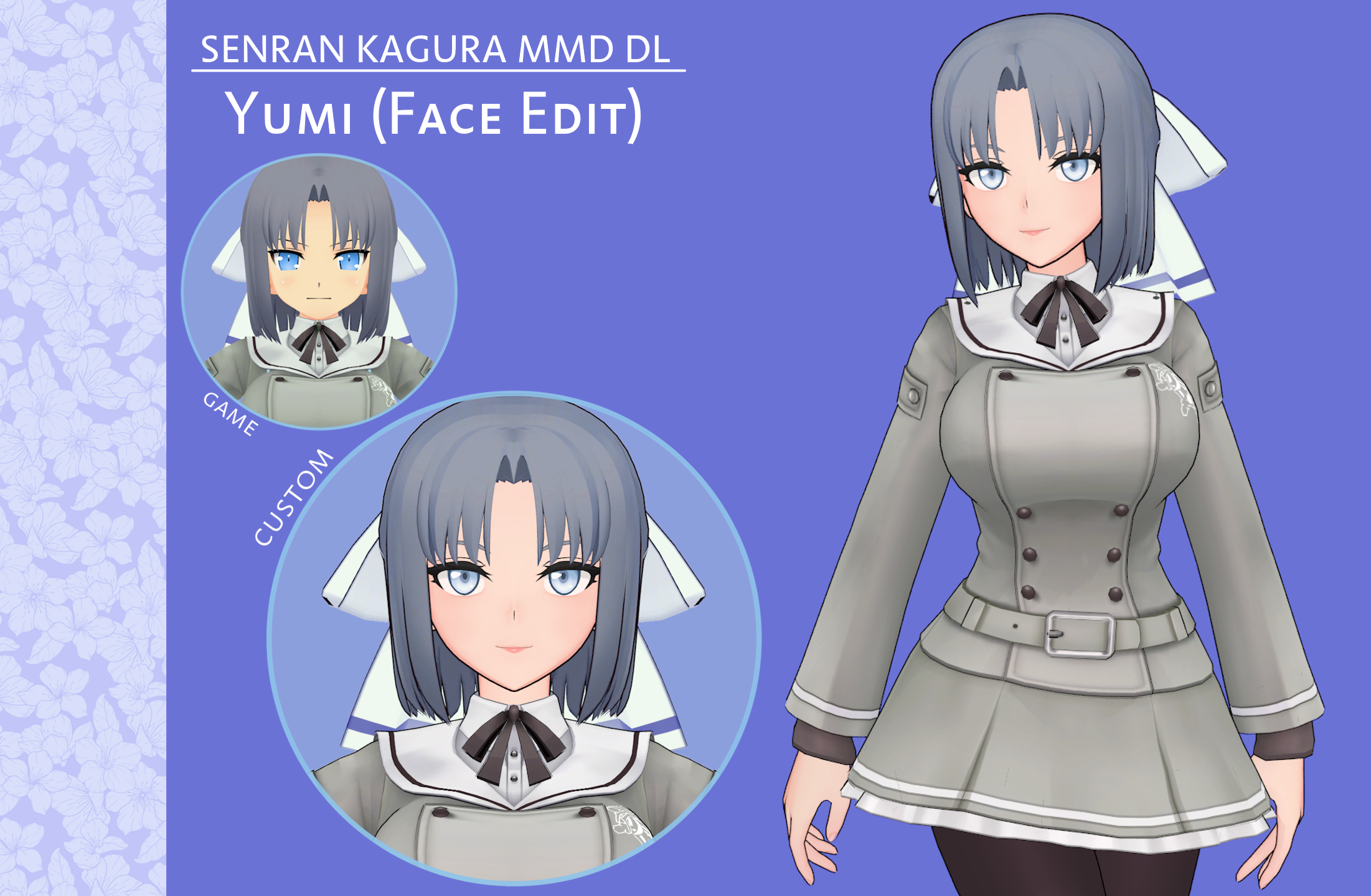 Yumi -Face EDIT- MMD DL by iCallity on DeviantArt