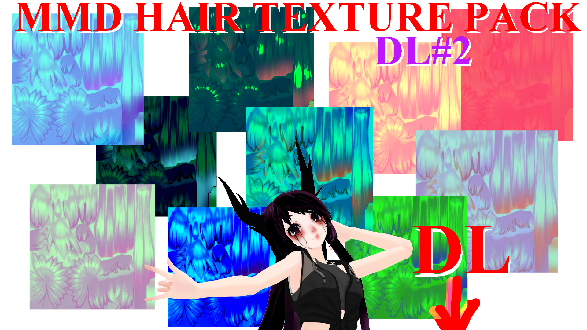 MMD |Hair Texture Pack #2 | [DOWNLOAD!] by ThatFanfictGirlZen on DeviantArt