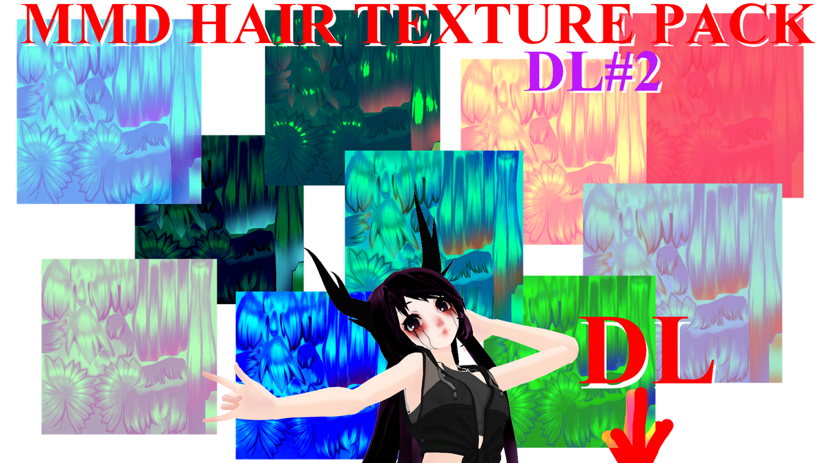MMD |Hair Texture Pack #2 | [DOWNLOAD!] by ThatFanfictGirlZen on DeviantArt
