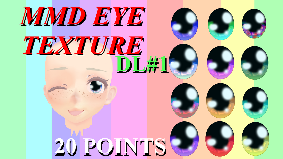 MMD |Eye Texture Pack #1 | [DOWNLOAD!] 20 Points by ThatFanfictGirlZen ...