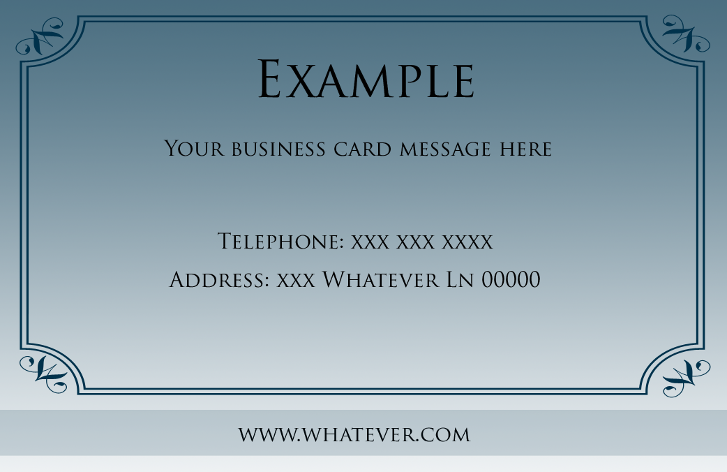 Free Blue Borders Business card by DeviousAffair on DeviantArt