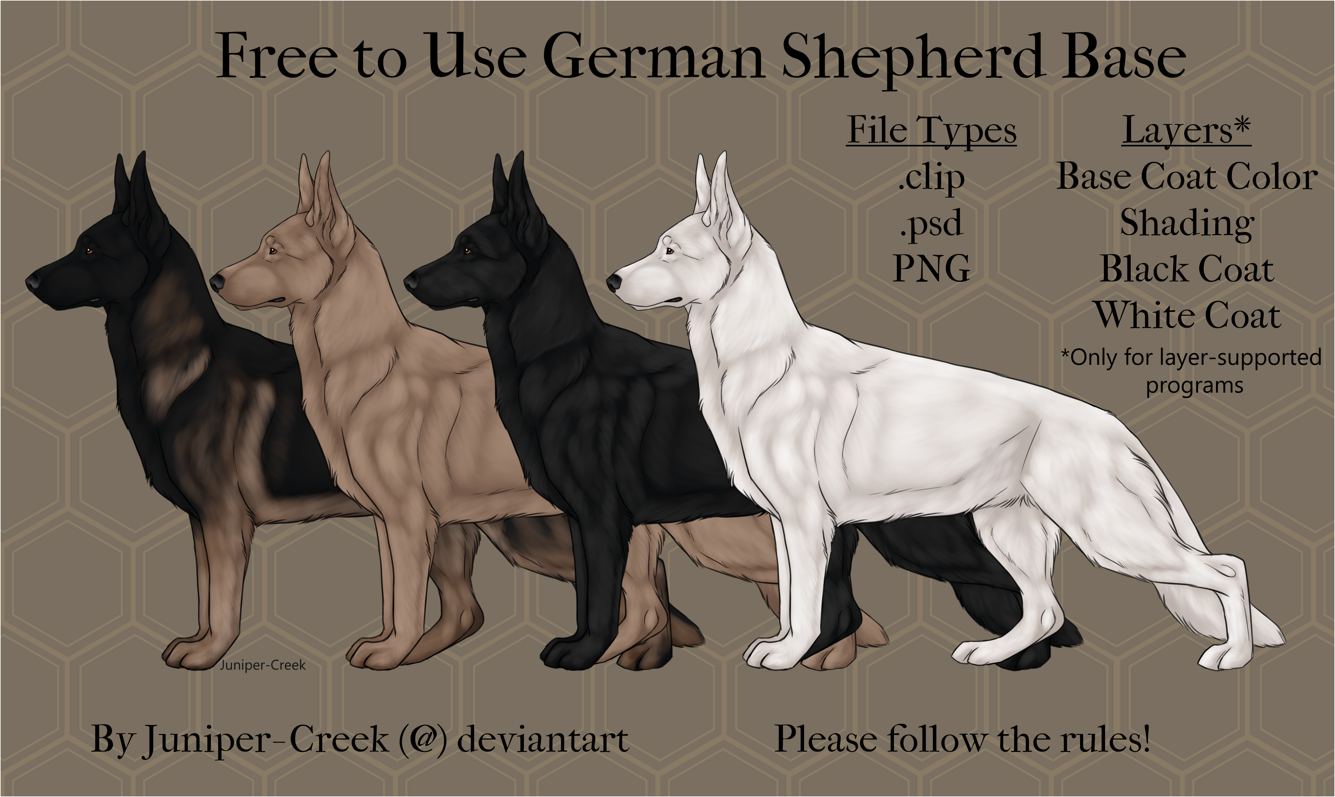 F2U German Shepherd Base - updated by Juniper-Creek on DeviantArt