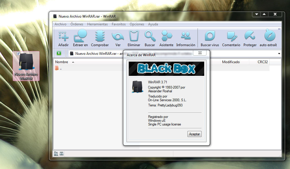 Theme WinRar Black Box by PrettyLadybug093 on DeviantArt