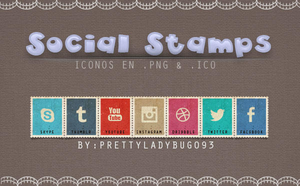 Social Stamps by PrettyLadybug093 on DeviantArt